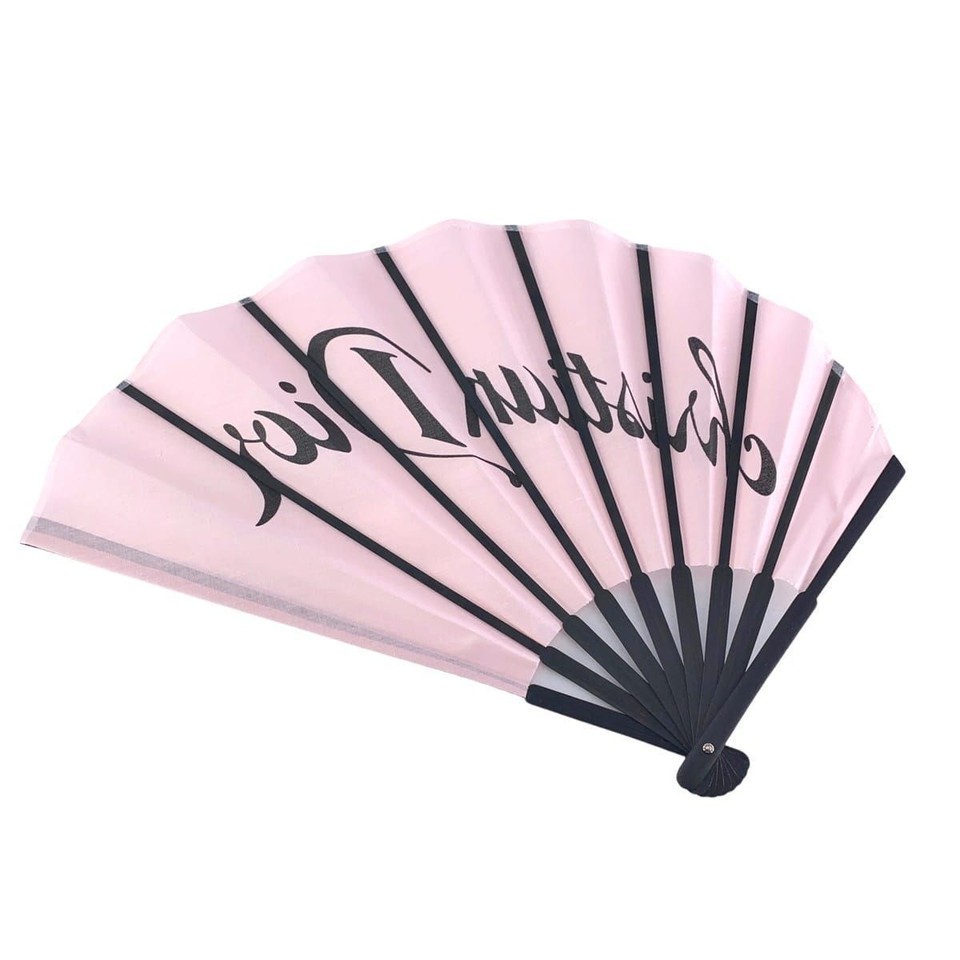 Christian Dior Folding Fan Handy Fan only Japan Sensu Novelty Rare Pink ...