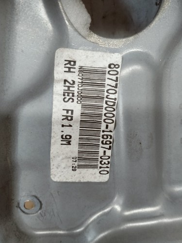 Nissan 80770JD000 Window Regulator - Silver for sale online | eBay