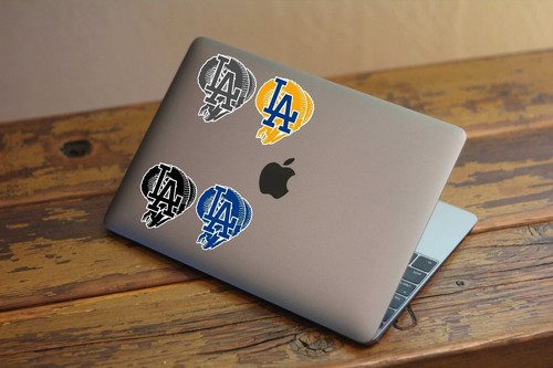 68-10 Los Angeles Dodgers Rams Retro Horns Mash Up Logo Vinyl Decal | eBay