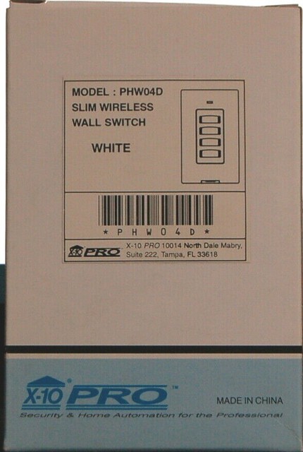 X10 Pro PHW04D Slim RF Wall Transmitter Remote Control for sale online ...
