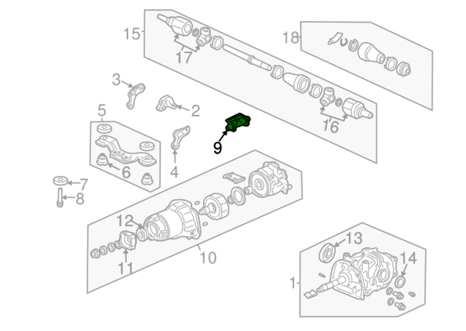 HONDA Genuine OEM Element CR-V Rear Differential Dynamic Damper | eBay