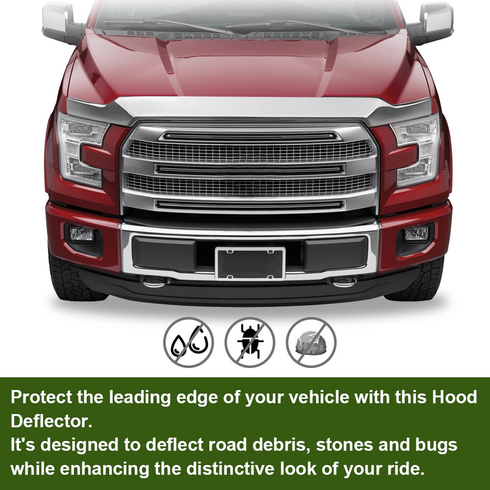 New Fit For 2017-2022 Ford F250 F350 Super Duty Hood Deflector Bug ...