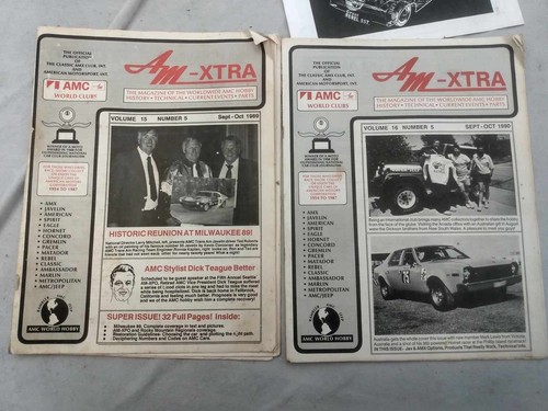AMC World Club books AMX Javelin Gremlin Hornet Jeep 1989 90 | eBay