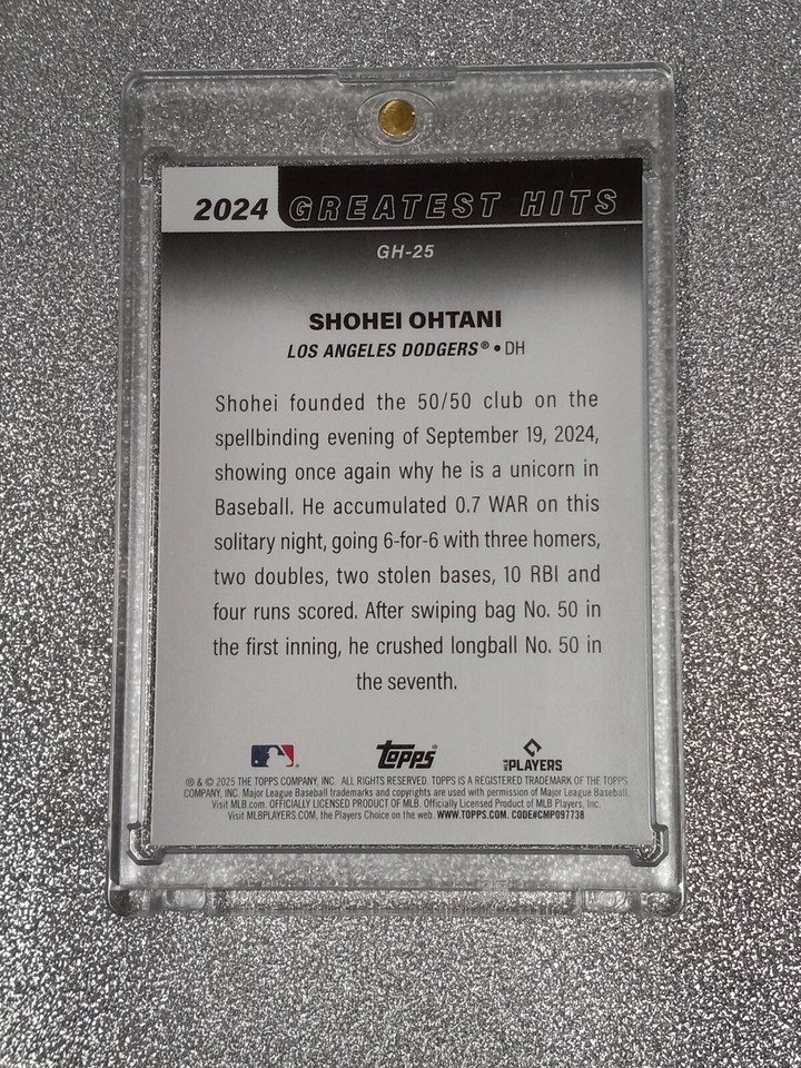 SHOHEI OHTANI RARE 50/50 SEASON TOPPS INVESTMENT CARD SP MVP DODGERS MINT | eBay
