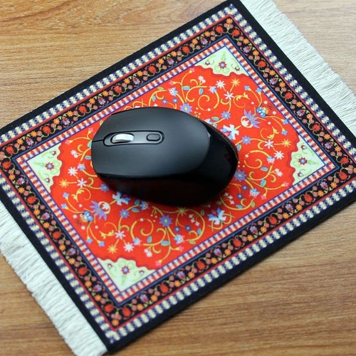 Gaming Mousepad Tassel Edge Table Rug Decor Computer Mouse Pad Persian ...
