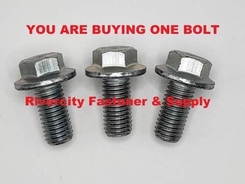 (1) M12-1.75 x 25 / M12x25 Metric Hex Flange Bolts Grade 10.9 DIN 6921 ...