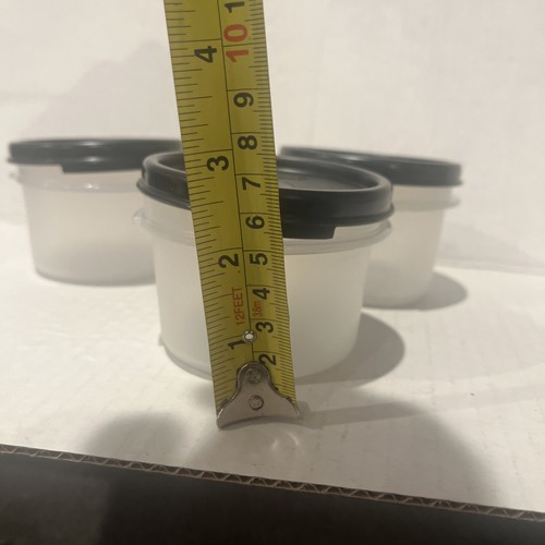 Tupperware Modular Mates Round #1 Set 3x 200ml New Black Seal | eBay