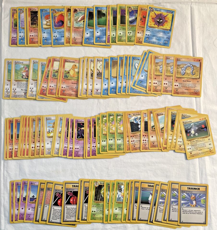 Bulk Lot 300+ Base Set Fossil Modern CLB Commons Foils Pokémon Cards | eBay