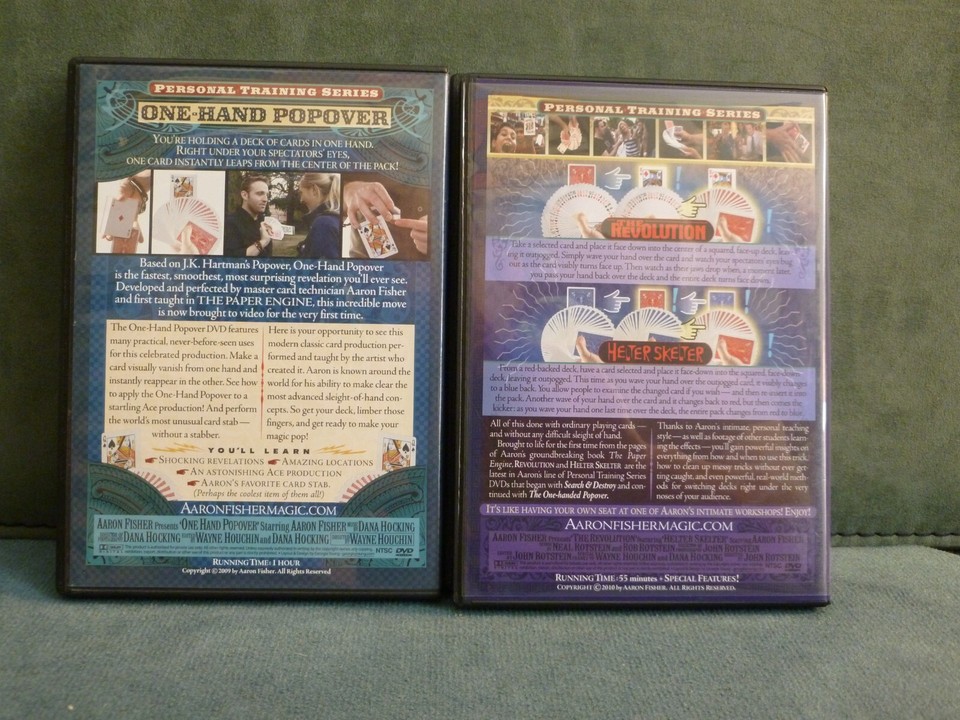 Magic Trick DVD Lot Used 13 Aaron Fisher, Danny Tong, Chef Anton, Shoot ...