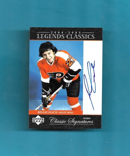 04-05 UD Legends Classics SIGNATURES AUTO # CS12 REGGIE LEACH FLYERS ...
