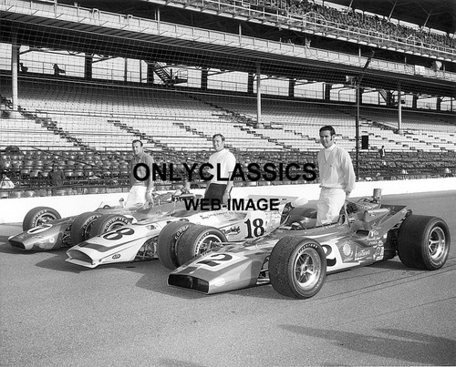 1970 INDY 500 AL UNSER, AJ FOYT, JOHNNY RUTHERFORD USAC AUTO RACING ...