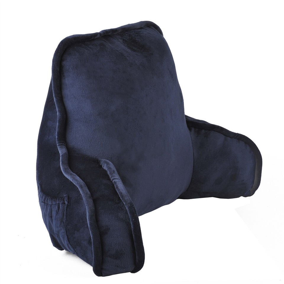 Super Soft Reading Pillow with Arms–Cozy Plush Backrest for Bed Couch ...