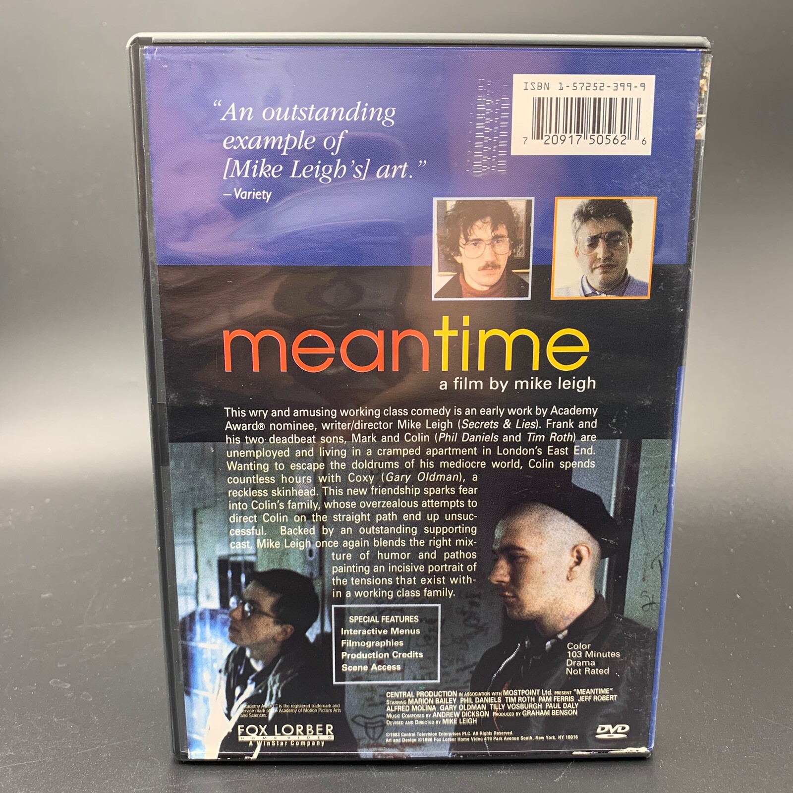 Meantime (DVD, 1999) MIKE LEIGH TIM ROTH GARY OLDMAN 720917505626| eBay