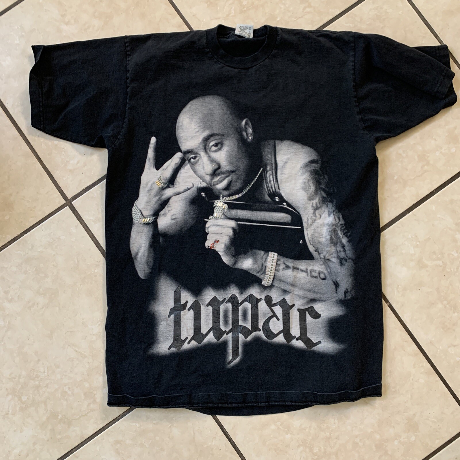 Early 2000’s 2pac Tupac Shakur Rap Tee Tall Tee T-Shi… - Gem