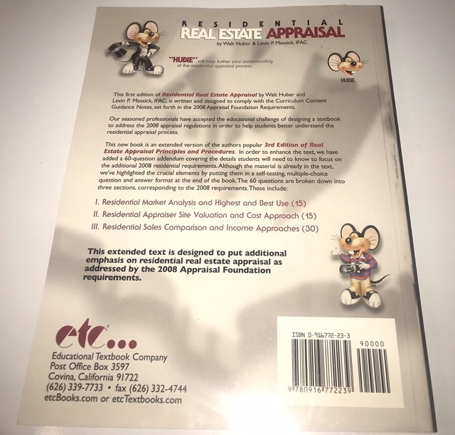 Residential Real Estate Appraisal Book Walt Huber Levin P. Messick IFAC ...