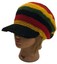 Ladies Men Jamaica Reggae Rasta Style Delux Visor Baggy Beanie Kufi Hat ...