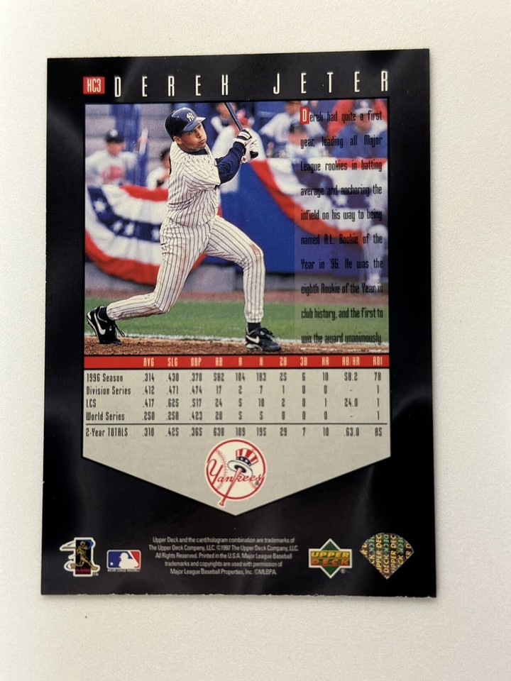 1997 Upper Deck Hot Commodities #HC3 Derek Jeter New York Yankees Hall of Fame | eBay