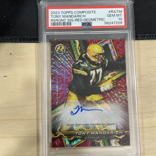 Tony Mandarich 2024 Topps Composite Resurgence Geometric Red Auto /5 ...