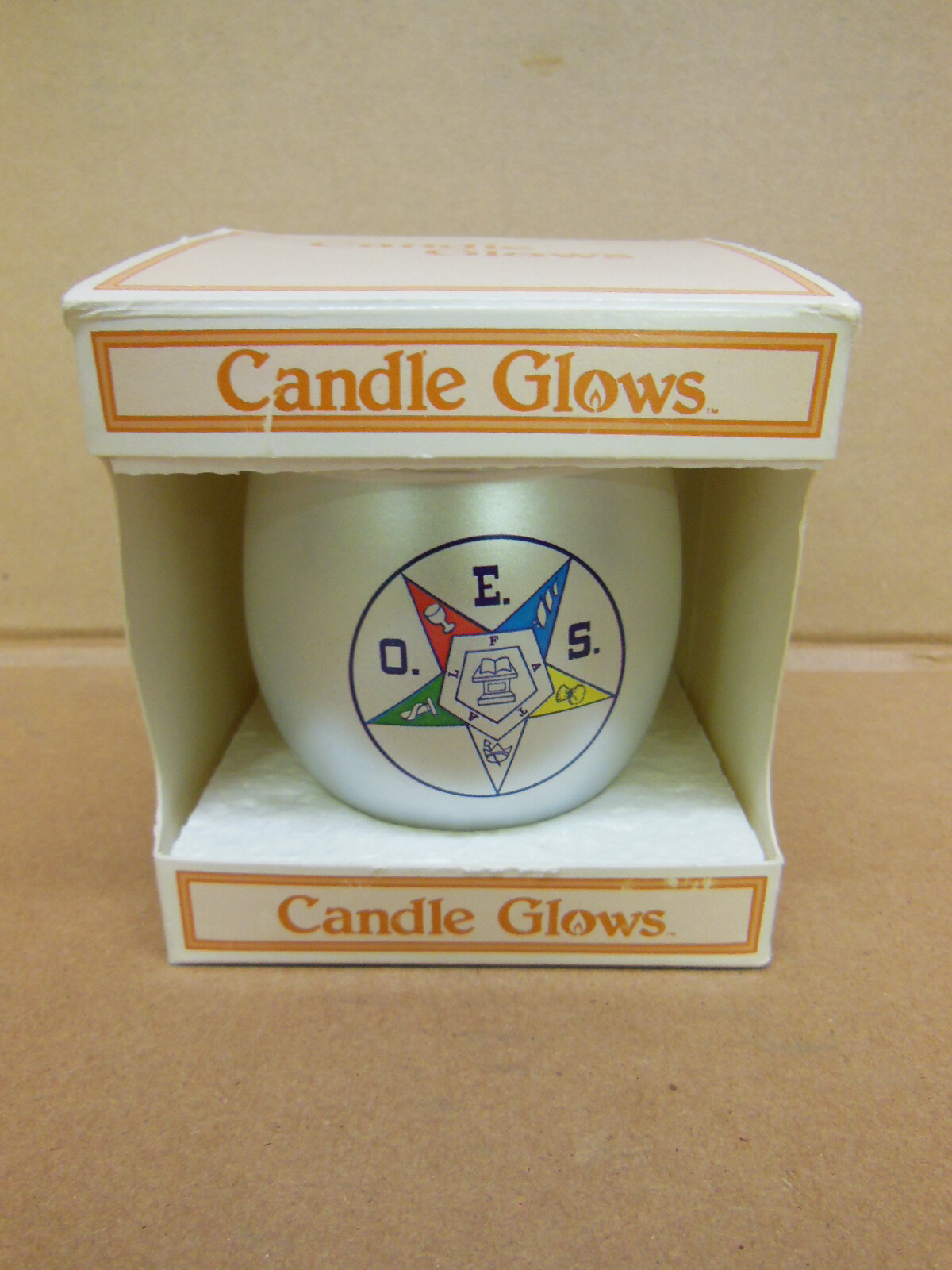 The Order of Eastern Star - Masonic CANDLE GLOWS VOTIVE Candle Holder ...