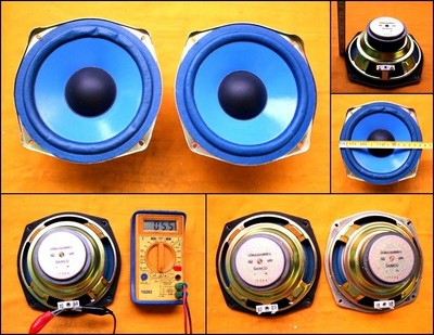Samco Blue Speaker Pair Model LOAA16A00008 (6 inch / 15cm, 60W, 6 Ohm ...