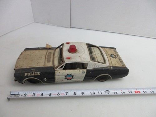 Vintage Ford Mustang Tin Police car | eBay UK