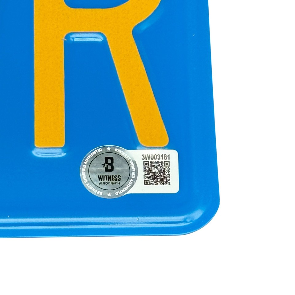 Cheech Marin & Tommy Chong Signed MUF DVR License Plate Autograph ...