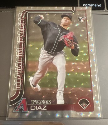Yilber Diaz 2025 Topps Series 1 Silver Crackle Foil Arizona ...