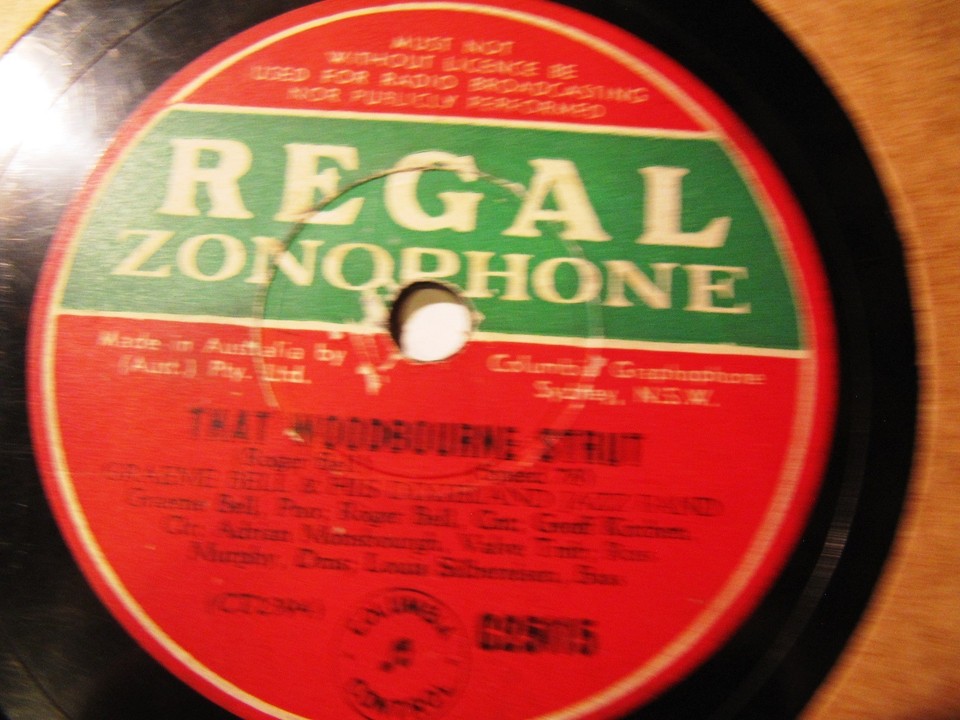 AUSTRALIAN Graeme Bell Jazz Band The Lizard/ Woodbourne Strut ZONOPHONE ...