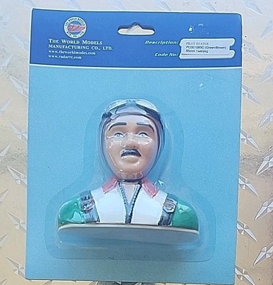 The World Models 85mm Pilot Statues Green/Brown RC Airplane Pilot ...