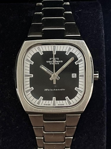 Technos Weischenrohr Swiss Black Dial Men's Watch Used H | eBay