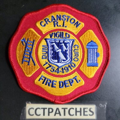 CRANSTON, RHODE ISLAND FIRE DEPARTMENT PATCH RI | eBay