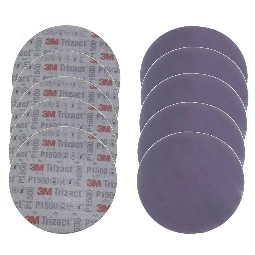 3M Trizact 02088 P1500 grit. 6" Hookit Clear Coat Sanding Disc⭐10 Disc ...