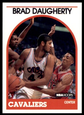 1989-90 NBA Hoops Basketball Brad Daugherty Cleveland Cavaliers #50 ...