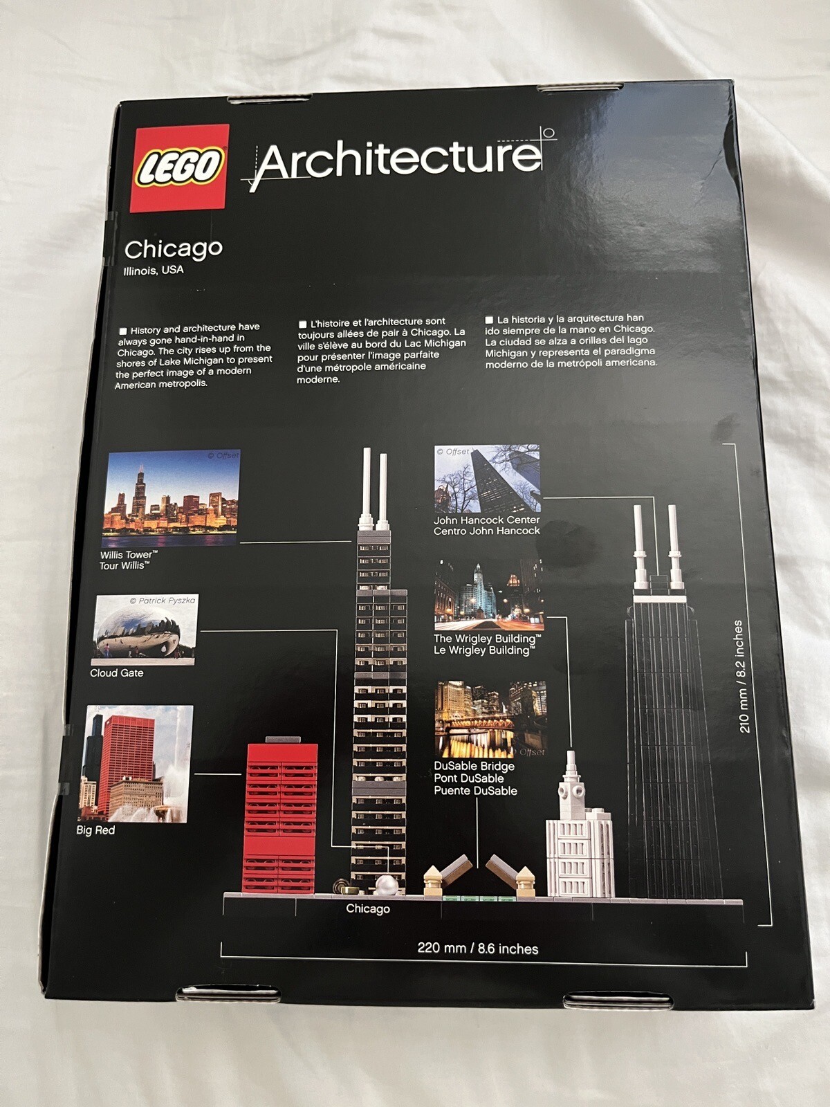 LEGO Architecture Chicago 21033 Skyline Landmark John Hancock Wrigley ...