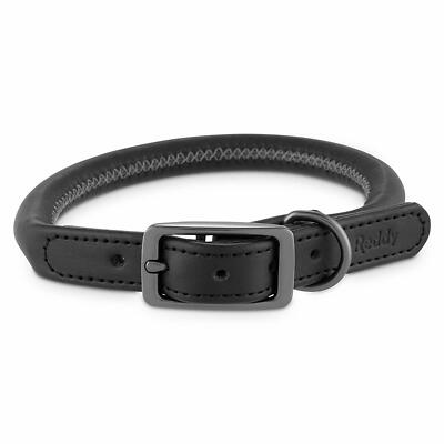 Reddy Black Leather Dog Collar, Large By: Reddy | eBay
