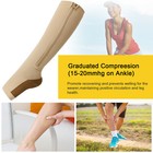 1/2PairCompression Sports Toeless Calf Leg Ankle Socks Support Men ...
