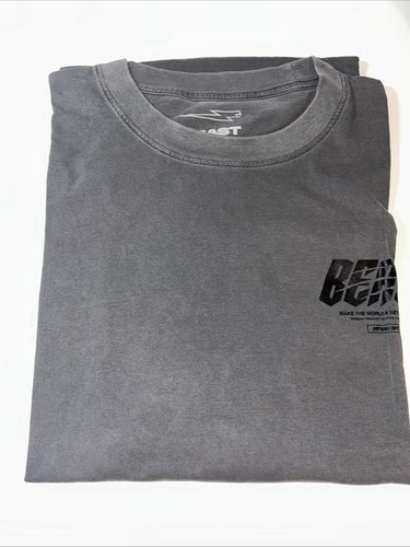 Mr Beast Merch Short Sleeve TEE BLACK PIGMENT DYE T-Shirt Tee Size 3XL ...