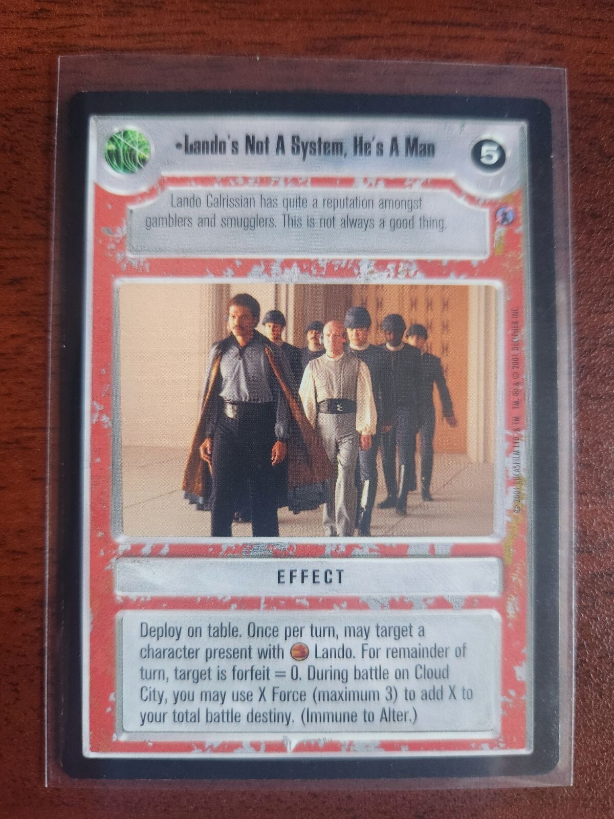 Star Wars CCG SWCCG Lando's Not A System He's A Man Reflections III 3 ...