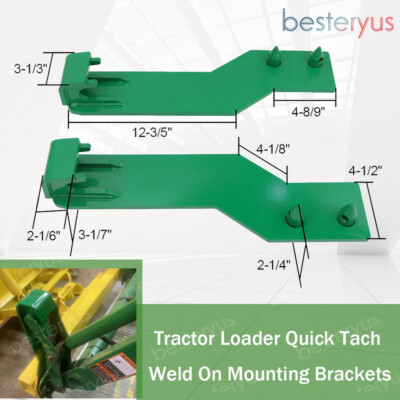 Tractor Loader Quick Tach Weld On Mounting Brackets For John Deere ...