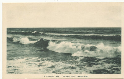 Ocean City MD * A Choppy Sea 1930s * R.D. Driscoll Publisher | eBay