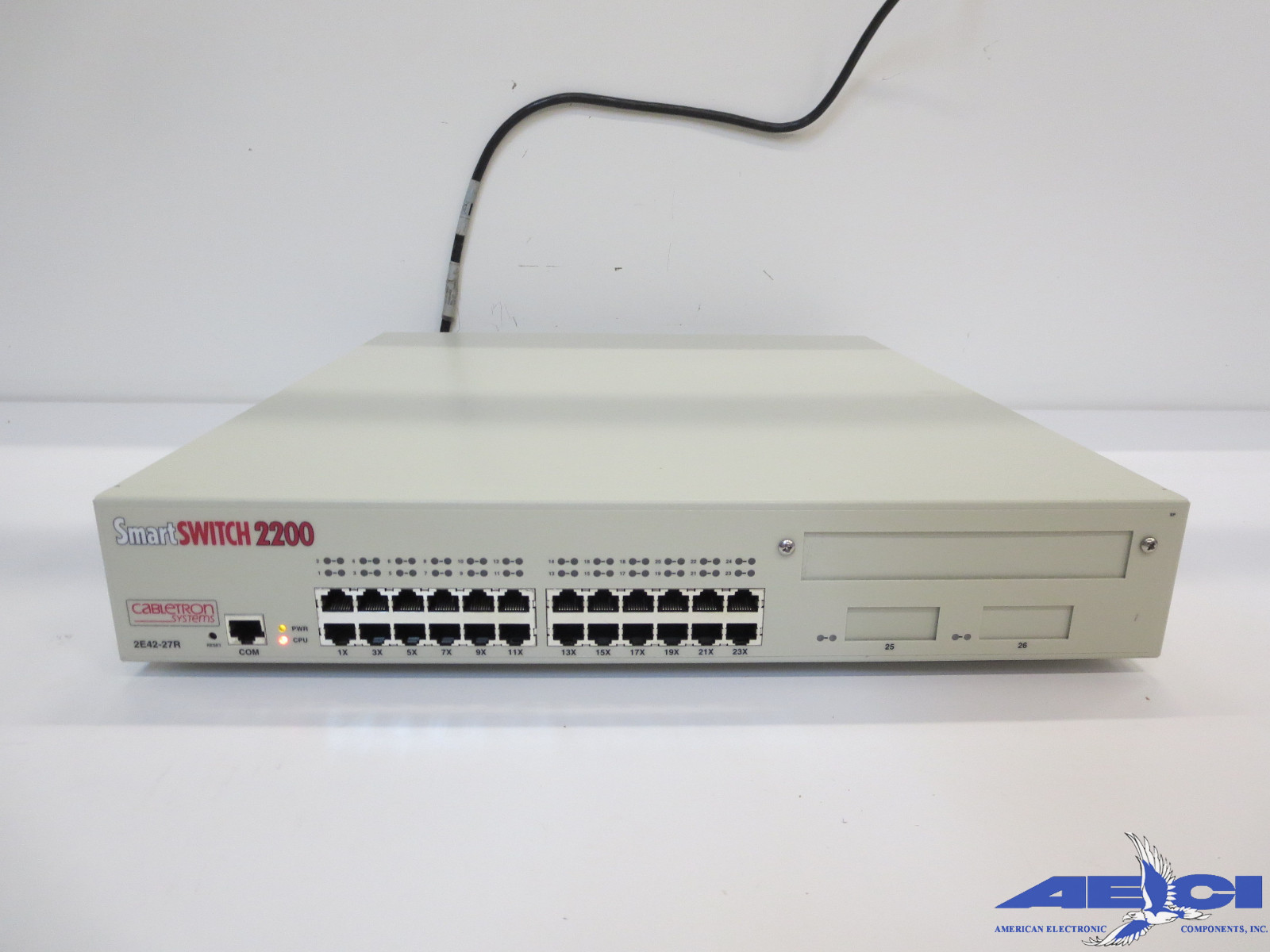 CABLETRON SYSTEM 2E42-27R SMARTSWITCH 2200 24-PORT SWITCH REDUNDANT ...