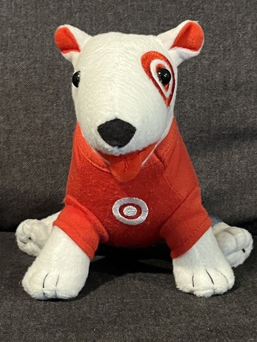 Target Bullseye Dog 6" Plush Stuffed Animal Mascot Employee Red Shirt ...