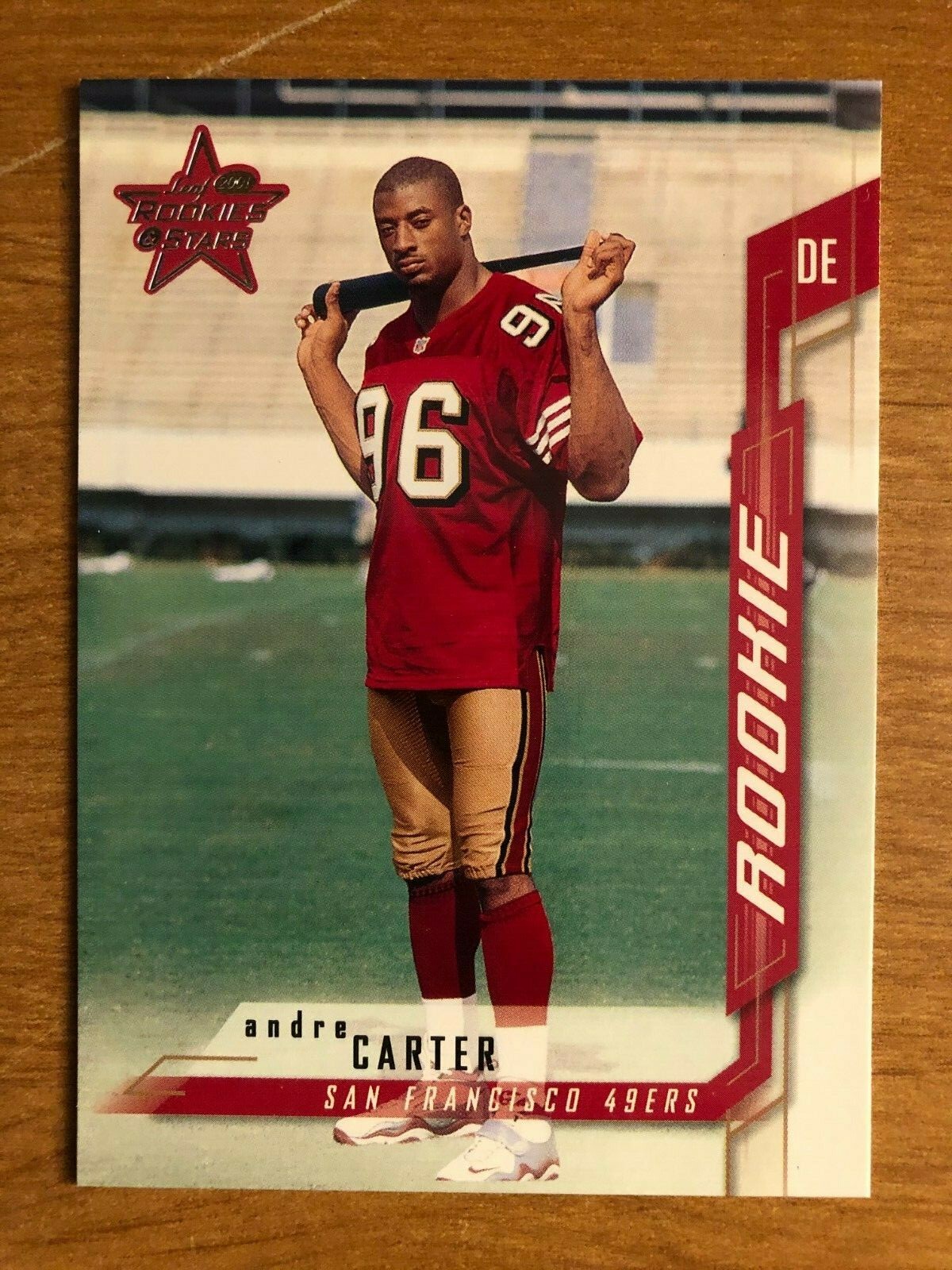 2001 Leaf Rookies & Stars SP RC Andre Carter San Francisco 49ers ...