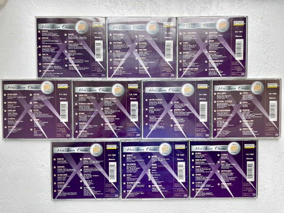 Silver 100 Edition 1995 Silver Screen Classics Set of 10 CDs Volumes 1 ...