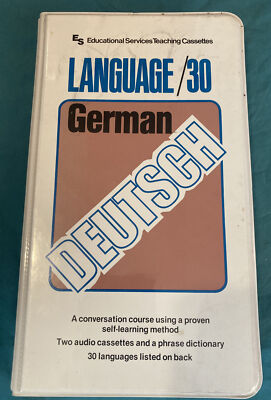 German Deutsch Language 30 Conversation Self Learning Audio Cassette ...