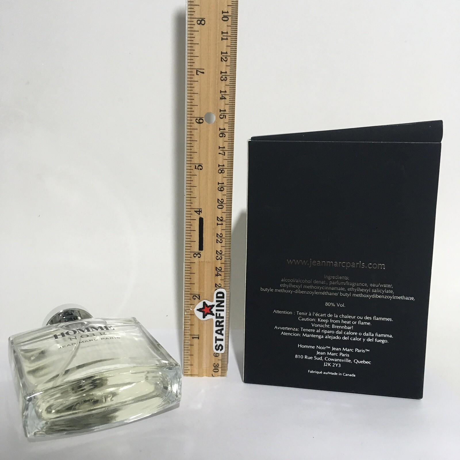 Jean Marc Paris Homme Noir Eau de Toilette Men Spray Cologne 3.4oz ...