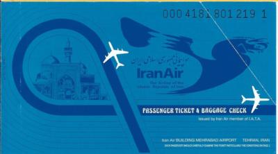 Airline Ticket - Iran Air - 1 Flight Format - 2007 (T411) | eBay