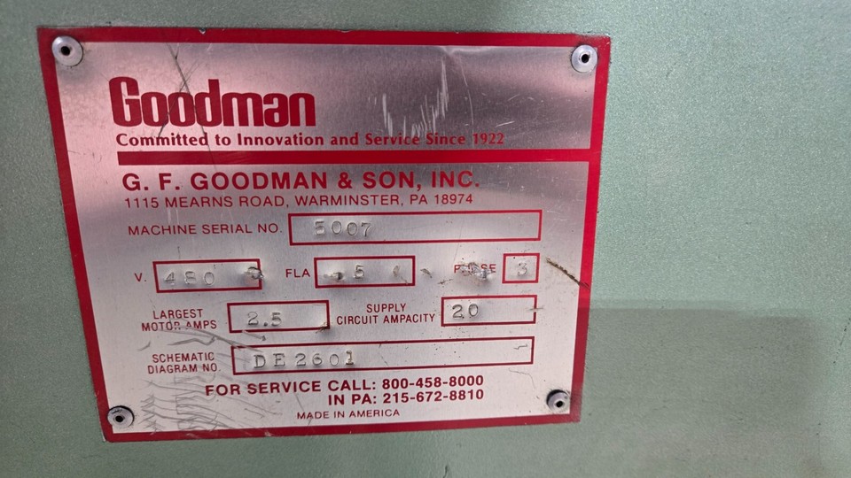 GF Goodman Flyknife Plastic Extrusion Cutter 2.75" bushing for parts ...