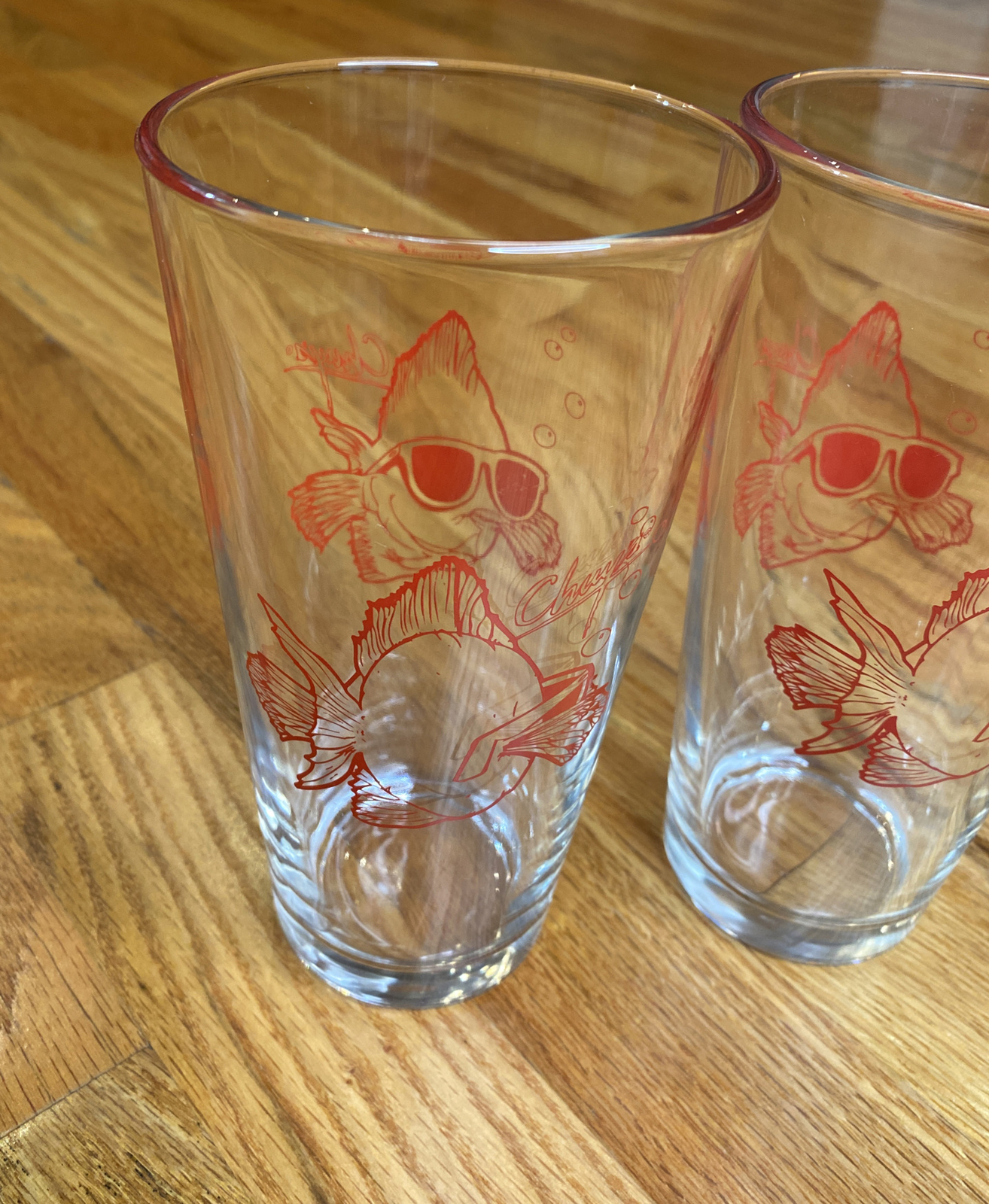 CHUY'S Tex-Mex Chain Restaurant Glass LOT OF 2 | Chuy’s Restaurant Fish ...