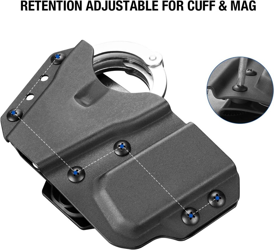 Kydex Handcuff Holster with 9/.40 Double Stack Holder Combo Kydex ...